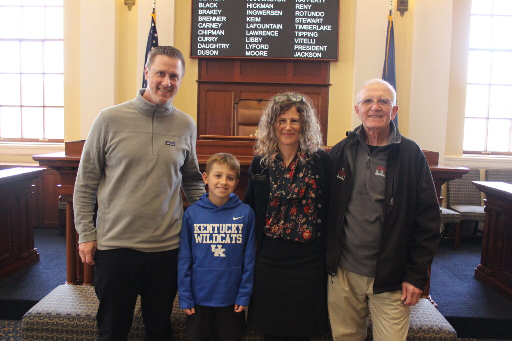 Sen. Brenner welcomes young Scarborough track star to the Maine Senate ...