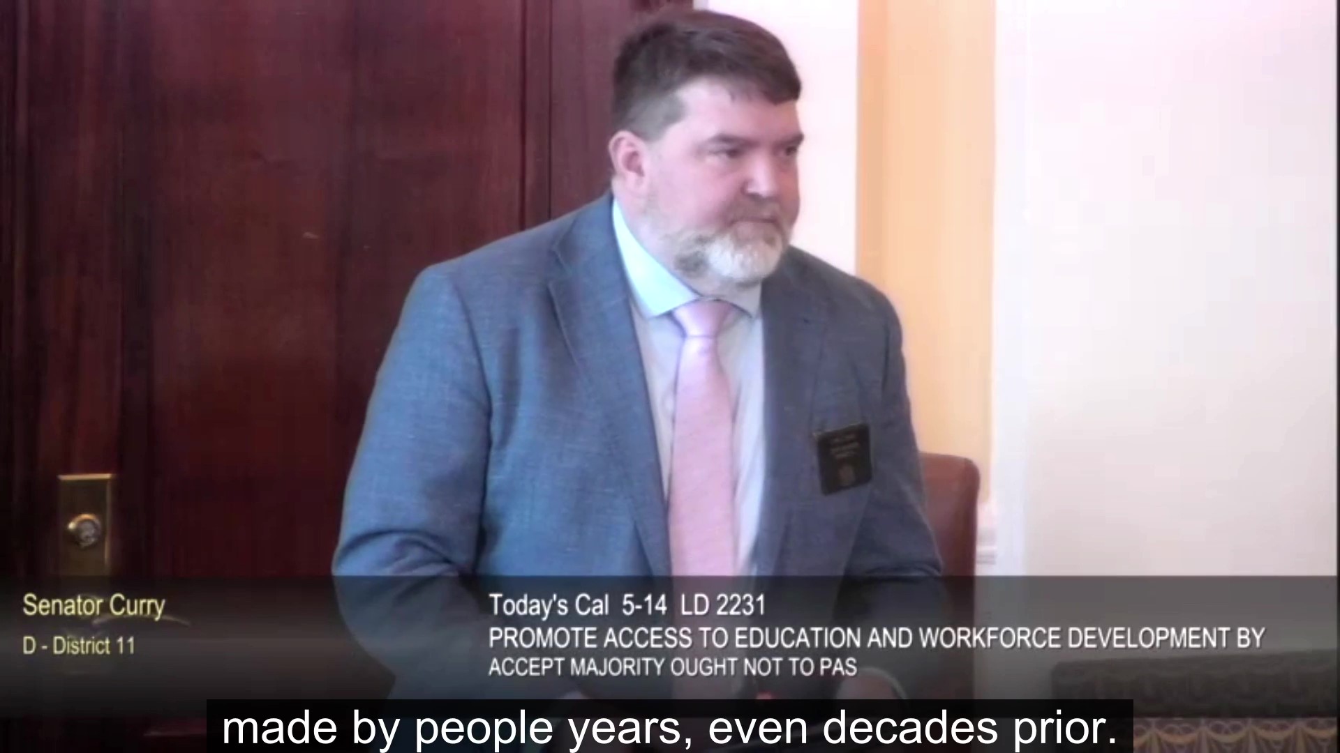 Sen. Curry's Remarks on the Future of the Hutchinson Center in Belfast ...